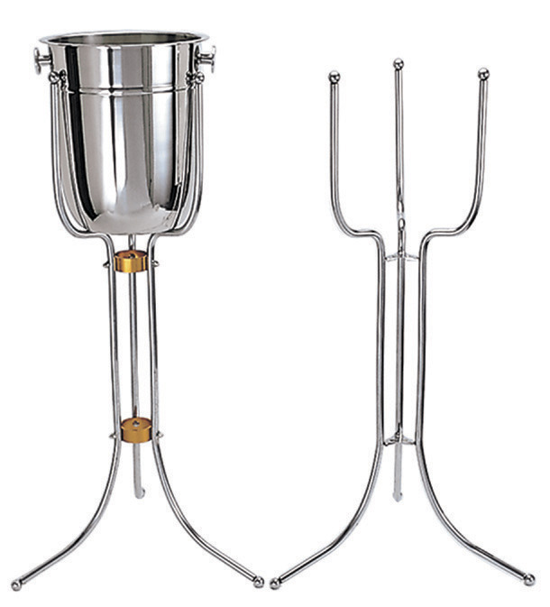 Stainless Steel 4 Qt Wine Bucket and Stand